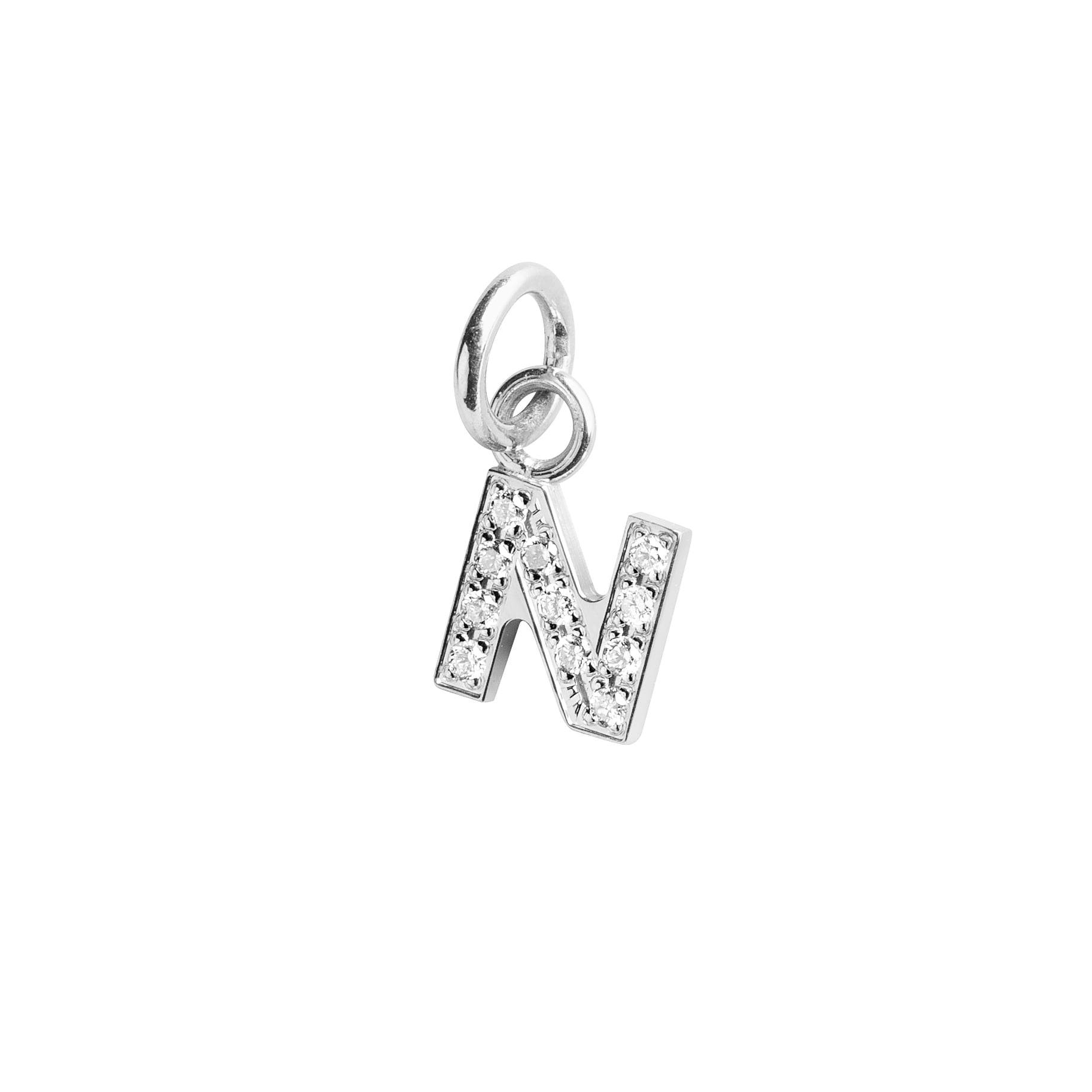 Nyhet! Bokstavsberlocker i silver med diamanter – Smycken-design
